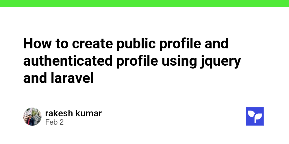 How to create public profile and authenticated profile using jquery and ...