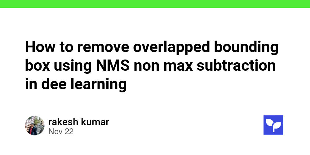 How to remove overlapped bounding box using NMS non max subtraction in ...