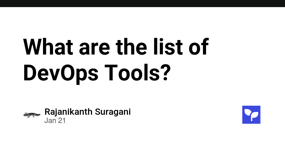 What are the list of DevOps Tools? - Debug School
