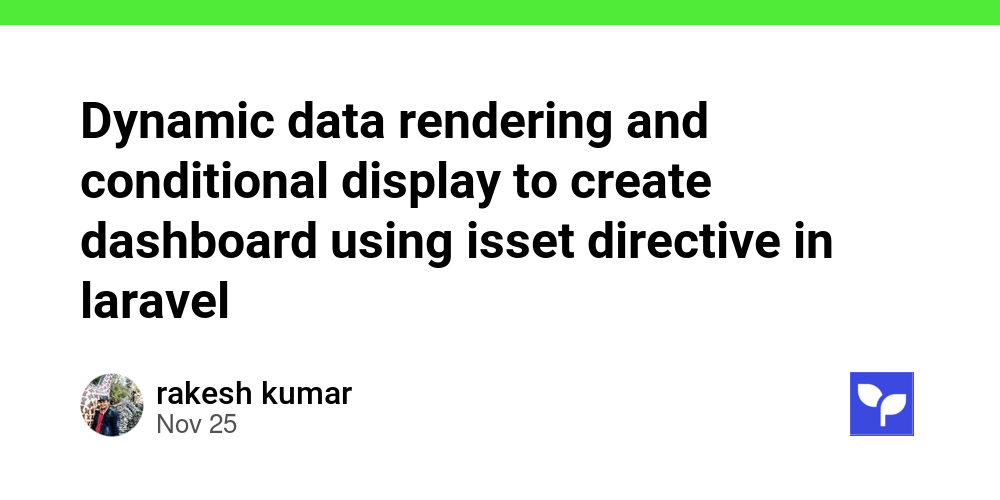 Dynamic data rendering and conditional display to create dashboard ... Dynamic data rendering and conditional display to create dashboard ...